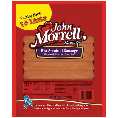 John Morrell Hot Smoked 16 Ct Sausage (32 oz) - Instacart
