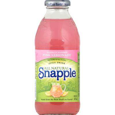 Snapple Pink Lemonade, Glass Bottle (16 oz) - Instacart