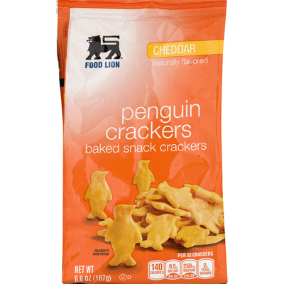 Food Lion Penguin Crackers, Cheddar (6.6 oz) - Instacart