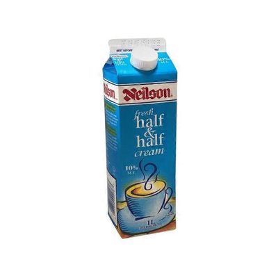 Neilson 10% Milk Fat Fresh Half & Half Cream Carton (1000 ml) - Instacart
