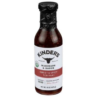 Kinder's Marinade & Sauce, Sweet & Spicy Teriyaki (15 oz) - Instacart