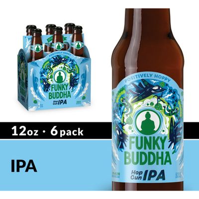 Funky Buddha IPA Craft Beer Bottles (12 fl oz) - Instacart