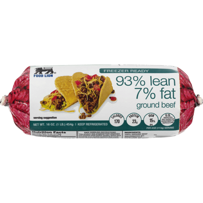 Food Lion Beef, Ground (16 oz) - Instacart