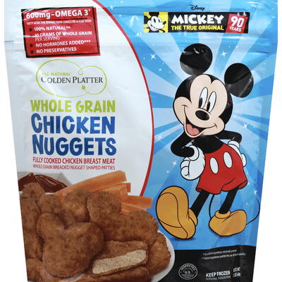 Golden Platter Chicken Nuggets, Whole Grain, Mickey Mouse (24 oz ...