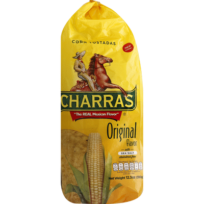 Tostadas Charras Tostadas, Corn, Original Flavor, with Sea Salt (12.3 ...