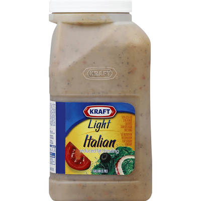 Kraft Light Done Right Zesty Italian Reduced-Fat Dressing (1 gal ...