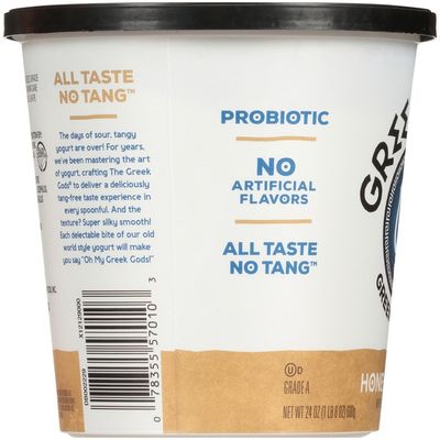 Greek Gods Honey Vanilla Greek Style Yogurt (24 oz) - Instacart