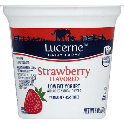 Signature Yogurt, Low Fat, Strawberry Flavored (6 oz) - Instacart