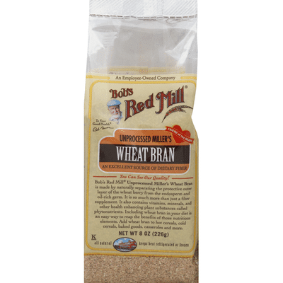 Bob's Red Mill Wheat Bran, Unprocessed Miller's (8 oz) - Instacart