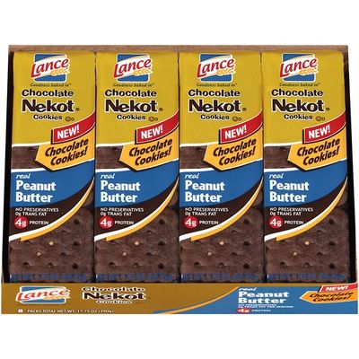 Lance Chocolate Nekot Real Peanut Butter Cookies (13.75 oz) - Instacart