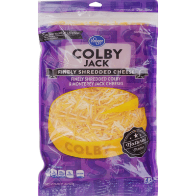 Kroger Cheese, Colby Jack, Finely Shredded (16 oz) - Instacart