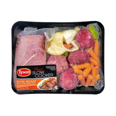 Tyson Ready For Slow Cooker Pork Roast with Vegetables Kit (44 oz ...