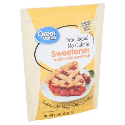 Great Value Granulated No Calorie Sweetener Made With Sucralose (9.7 oz ...