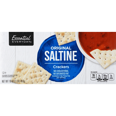 Essential Everyday Crackers, Saltine, Original (16 oz) - Instacart