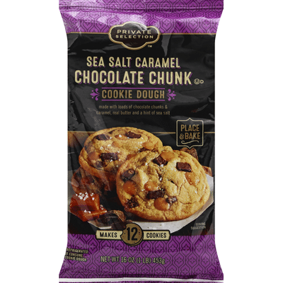 Private Selection Cookie Dough, Sea Salt Caramel Chocolate Chunk (16 oz ...