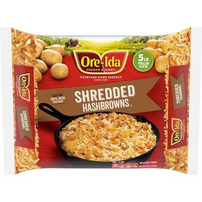 Ore-Ida Shredded Hash Browns Frozen Potatoes Value Size (5 lb) - Instacart