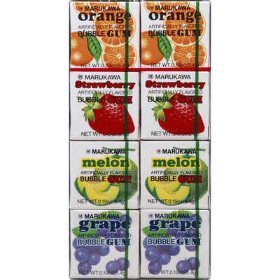 Marukawa Bubble Gum, Assorted, 8 Pack (8 each) - Instacart