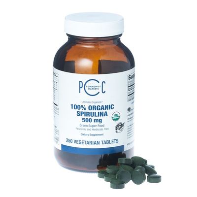 100% Organic Spirulina Dietary Supplement (250 ct) - Instacart