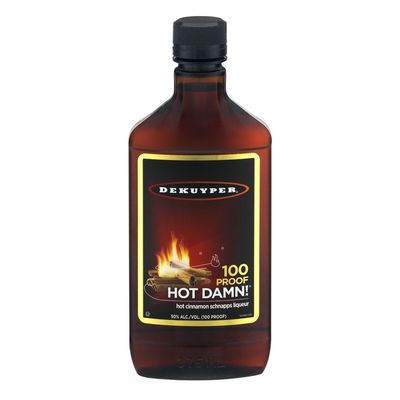 DeKuyper Hot Damn! 100 Proof Cinnamon Schnapps Liqueur (375 ml) - Instacart