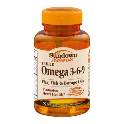Sundown Triple Omega 3-6-9 Softgels - 60 CT (60 ct) Delivery or Pickup ...
