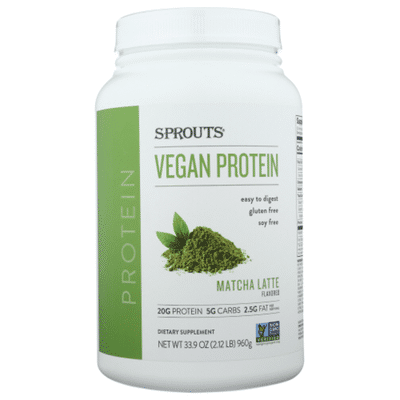 Sprouts Matcha Latte Flavored Vegan Protein (33.9 oz) - Instacart