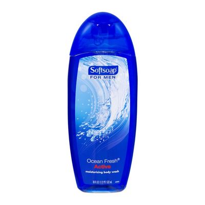 Softsoap for Men Active Moisturizing Body Wash Ocean Fresh (18 fl oz ...