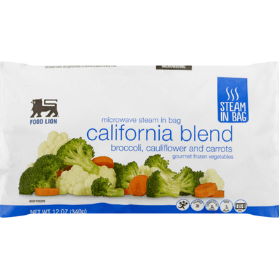 Food Lion California Blend, Broccoli, Cauliflower and Carrots, Bag (12 ...