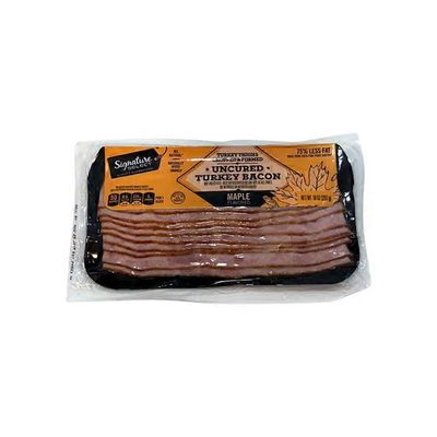Signature Select Maple Flavored Uncured Turkey Bacon (10 oz) - Instacart