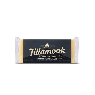 Tillamook Extra Sharp White Cheddar Cheese Block (8 oz) - Instacart