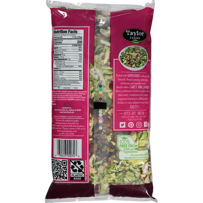 Taylor Farms Sweet Kale Chopped Salad Kit (11 oz bag) - Instacart