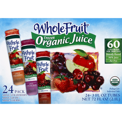 Whole Fruit Frozen Juice, Organic, Assorted (3 fl oz) - Instacart