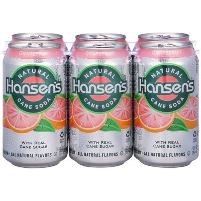 Hansen's. Natural Cane Sugar Grapefruit Soda (12 fl oz) - Instacart
