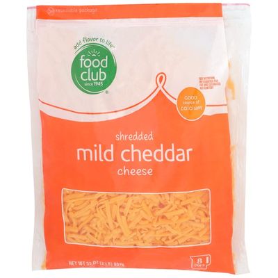 Food Club Mild Cheddar Shredded Cheese (32 oz) - Instacart