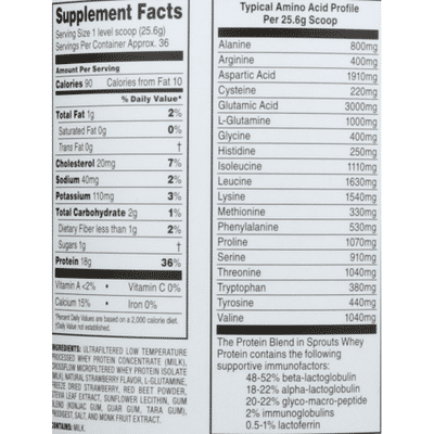 Sprouts Strawberry Whey Protein (32 oz) Delivery or Pickup Near Me ...