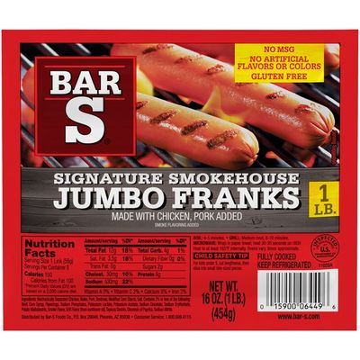 Bar S Signature Smokehouse Jumbo Franks (16 oz) - Instacart