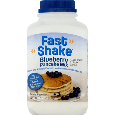 Fast Shake Pancake Mix, Blueberry (5.3 oz) - Instacart
