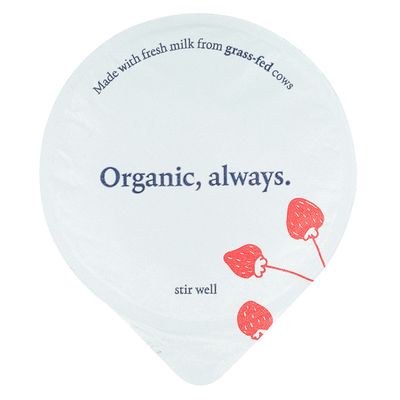 Norr Organic Probiotic Skyr Yogurt, Strawberry & Rhubarb, Non-fat (5.3 ...