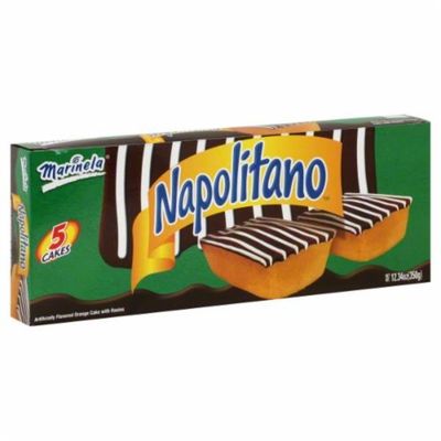 Marinela Napolitano Iced Orange Snack Cakes with Raisins (5 each ...