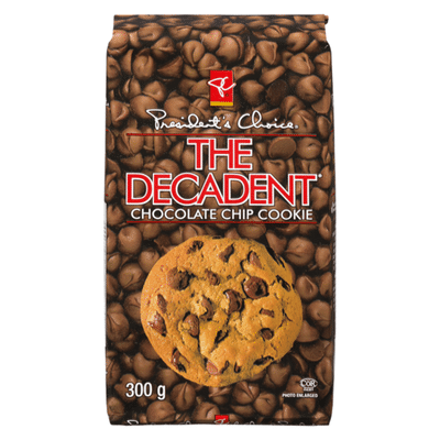 President's Choice Decadent Chocolate Chip Cookies (300 g) - Instacart