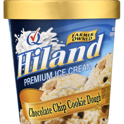 Hiland Dairy Ice Cream, Premium, Chocolate Chip Cookie Dough (1 pt ...