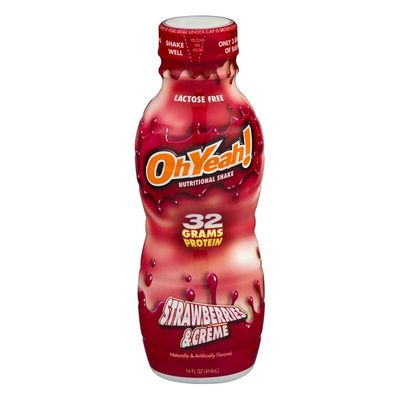 OhYeah! Oh Yeah! Nutritional Shake Strawberries & Creme (14 fl oz ...