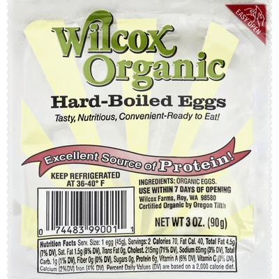 Wilcox Family Farms Eggs, Hard-Boiled (3 oz) - Instacart