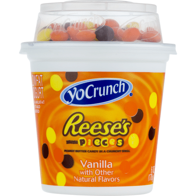 YoCrunch Lowfat Vanilla Yogurt Reese's Pieces (6 oz) - Instacart