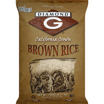 Diamond G Brown Rice, California Grown (20 lb) - Instacart