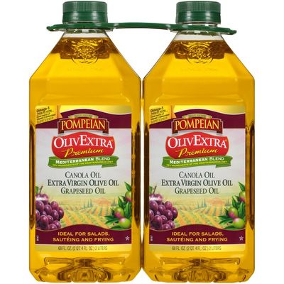 Pompeian Mediterranean Blend Canola Oil Extra Virgin Olive Oil ...