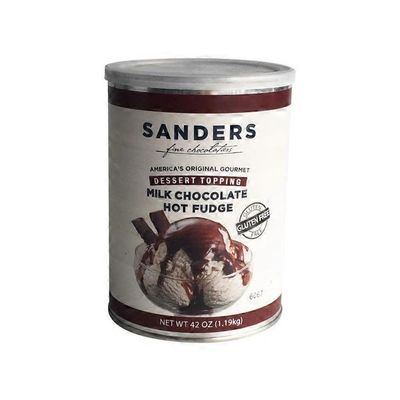 Sanders Dessert Topping, Milk Chocolate Hot Fudge (42 oz) - Instacart