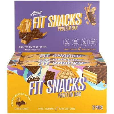 Alani Nu Fit Snacks Peanut Butter Crisp Protein Bar (12 ct) - Instacart