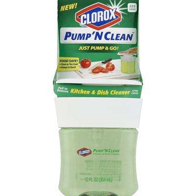 Clorox Kitchen & Dish Cleaner, Pump 'n Clean, Crisp Citrus (12 fl oz ...