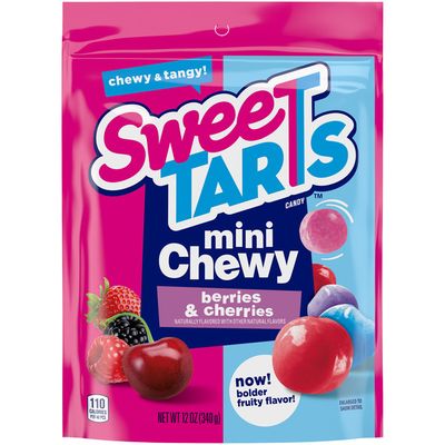 Sweet Tarts Chewy Candy, Berries & Cherries, Mini (12 oz) - Instacart
