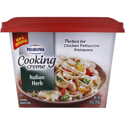 Philadelphia Cooking Creme, Italian Herb (10 oz) - Instacart